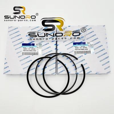 China Mechanical Engine Piston Ring 6261-31-2030 for SA6D140E-5 Excavator PC650-8 PC600-8 PC750-8EO Wheel Loader WA500-6 for sale