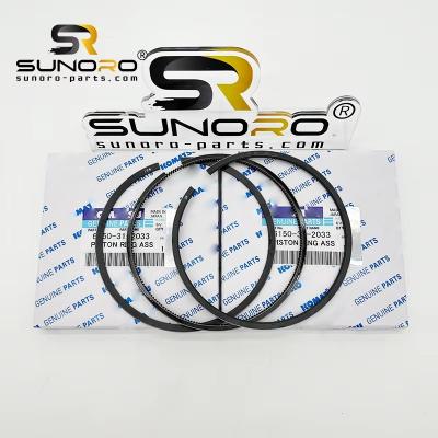 China Engine Piston Ring Set 6150-32-2030 for Komatsu S6D125 PC400-6 WA470 6150-31-2033 for sale