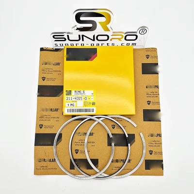 China Excavator Piston Rings 211 4321 E3306 3304 Engine Parts High Performance Durable for sale