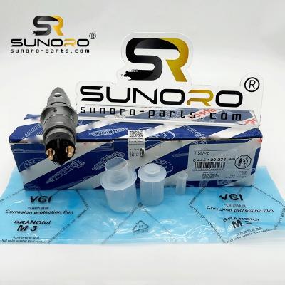 China Fuel Injector 0445120236 for S6D114 Engine PC3008 Excavator 0445 120 236 Compatible Replacement for sale