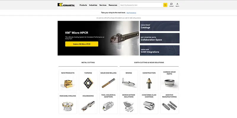 Kennametal Official website