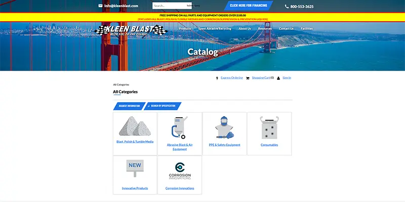 Kleen Blast Official website