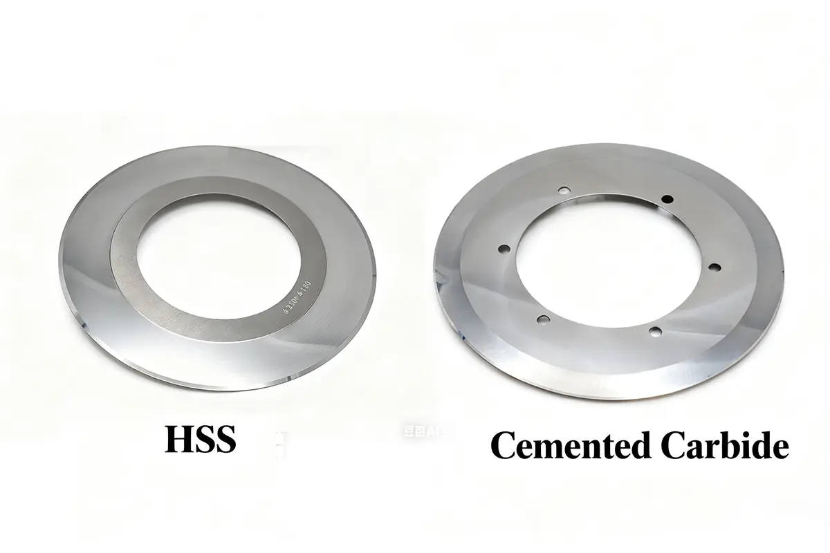 HSS vs cemented carbide blade