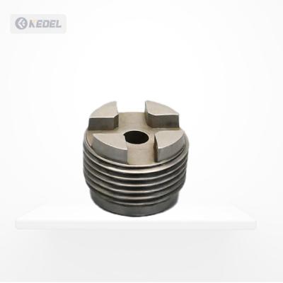 China Custom Cemented Tungsten Carbide Water Jet Spiral Thread Open Crossing Slot Head Nozzle for PDC Drilling Oil Equipment for sale