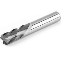 China 6mm 35mm Solid Carbide End Mill 6 Flute for Steel HRC 65 for sale