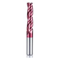 China 4 Axis Carbide End Mill 4mm 2 Flute for Steel Aluminum HRC 45-65 for sale
