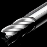 China 4 Flute Carbide End Mill 3mm 8mm for CNC Steel Aluminum HRC 45-65 for sale