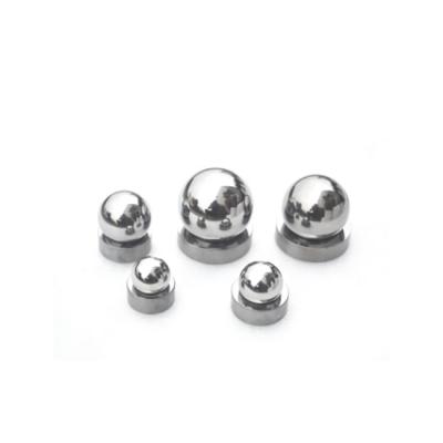 China Customized Tungsten Carbide Ball Valve with Glossy Surface Finish Cylindrical Shape and Black Alloy YG8 for sale