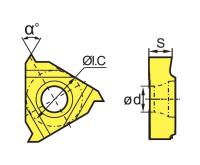 China PVD and CVD Coated RLT-L-A60 Spiral Inserts for BSPT and NPT Threads Compliant with ISO965-1980 DIN13 Standards for sale