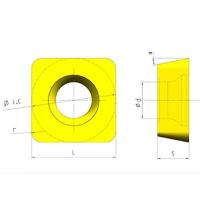 China SPMT Model CNC Insert with 11° Angle and ±0.08-±0.18 Tolerance for Precision Turning for sale