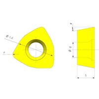 China WPGT Model CNC Milling Insert with 9.525mm Diameter and 4.2mm Thickness for High Precision Machining for sale