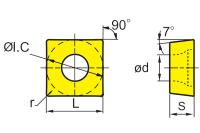 China SNMG Model Carbide CNC Insert with 0° Angle and ±0.08-±0.18 Tolerance for 4.76mm-7.94mm Diameter Machining for sale