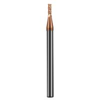 China 4-Flute Tungsten Carbide End Mill with Chip Flute and 55-Degree Flat Cutting Edge for CHISEL TOOL STEEL and CNC Machines for sale