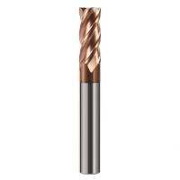 China 0.6um Grain Size Tungsten Carbide End Mill with 1-20mm Cutting Diameter and 55-Degree Deep Groove for CNC Machining for sale