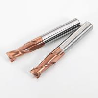 China 0.6um Grain Size Tungsten Carbide End Mill with 1-20mm Cutting Diameter and 55-Degree Deep Groove for CNC Machining for sale