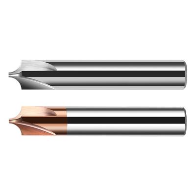 China 4-Flute Tungsten Carbide End Mill with 55-Degree Internal Radius and 0.6um Grain Size for D4 to D16 Cutting Diameter for sale