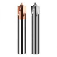 China 4-Flute Tungsten Carbide End Mill with 55-Degree Internal Radius and 0.6um Grain Size for D4 to D16 Cutting Diameter for sale