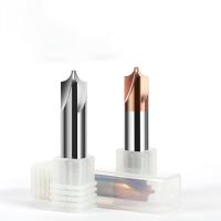 China 4-Flute Tungsten Carbide End Mill with 55-Degree Internal Radius and 0.6um Grain Size for D4 to D16 Cutting Diameter for sale