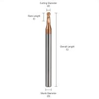 China Tungsten Carbide End Mill with 2-8mm Flute Length, 4mm Shank Diameter, and 50mm Overall Length for Precision Machining for sale
