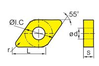 China High Performance Precision Ground DCMT CNC Insert with 55° Angle D and 7° Angle C for Metal & Non-Metal Machining for sale