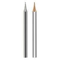 China 2-flute Tungsten Carbide End Mill with Micro Diameter and 60° Flat Cutting Edge for Steel and Aluminum for sale