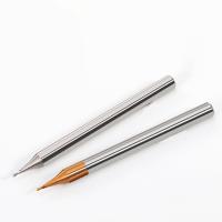 China 2-flute Tungsten Carbide Ball End Mill with Micro Diameter for 60° Angles in Steel and Aluminum for sale