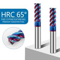 China 4-flute Tungsten Carbide End Mill with nACo4 Coating for Stainless Steel Machining for sale
