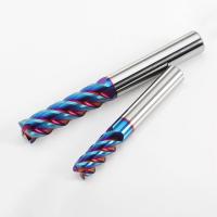 China 4-flute Tungsten Carbide End Mill with nACo4 Coating for Stainless Steel Machining for sale