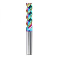 China 3-flute Tungsten Carbide End Mill with 65° U-groove and Fine-grained 0.6um for High-gloss CNC Machining for sale