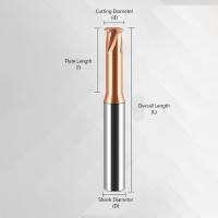 China Single-Thread Milling Cutter with Single-Tooth Design for M2, M3, M4, M6 Threads in COPPER, ALLOY STEEL, ORDINARY STEEL, CAST IRON for sale