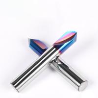 China 65° 2-Flute Chamfering Tool with 90° Angle Tungsten Carbide Milling Cutter for Stainless Steel for sale