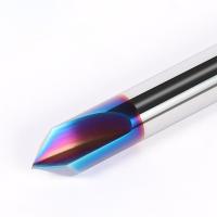 China 65° 2-Flute Chamfering Tool with 90° Angle Tungsten Carbide Milling Cutter for Stainless Steel for sale