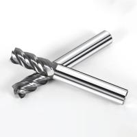 China 35° Helix Angle 0.6um Grain Size 1-12mm Cutting Diameter Tungsten Carbide End Mill for CNC Machining for sale