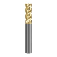 China 70° Hardness HRC 4-Flute Tungsten Carbide End Mill with Alnovz3 Coating Specialized for Stainless Steel CNC Milling Cutter for sale