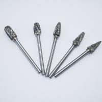 China 6mm Double Groove Carbide Rotary Burr with 10 Different Shapes for Stainless Steel and Titanium for sale