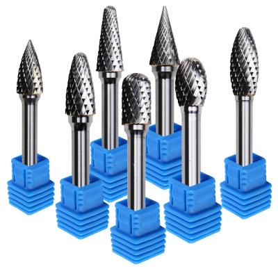 China Double Cut Tungsten Carbide Rotary Burr 6mm Shank 78mm Length for sale