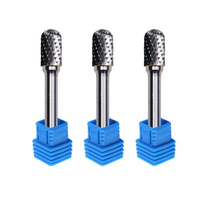 China 5/8mm Tungsten Carbide Rotary Burr Ball Type 1/4 Shank Single/Double Cut for sale