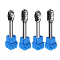 China Tungsten Carbide Burr 1/4 Shank for Metal Polishing 4-25mm Head for sale