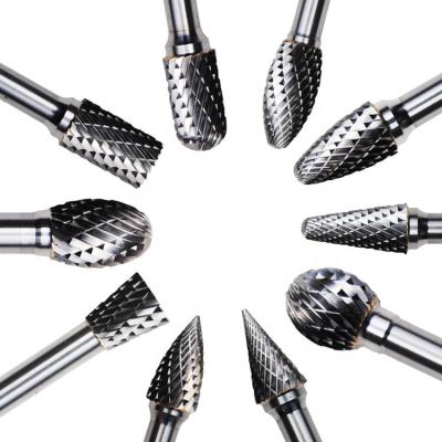 China Tungsten Carbide Burr 1/4 Shank 6mm Head for Metal Wood Plastic for sale