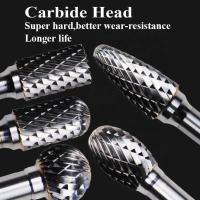 China Tungsten Carbide Burr 1/4 Shank 6mm Head for Metal Wood Plastic for sale