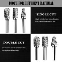 China Tungsten Carbide Rotary Burr 1/4 Shank for Metal Carving for sale