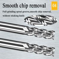 China 1mm Carbide End Mill HRC55 for Aluminum CNC Milling for sale