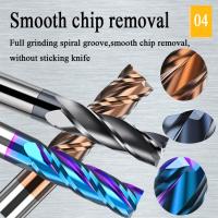 China 3 Flute Carbide End Mill 6mm for Steel Aluminum HRC 45-65 for sale