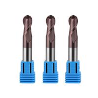 China Carbide Ball Nose End Mill 6mm Flute Diameter HRC55 for CNC for sale