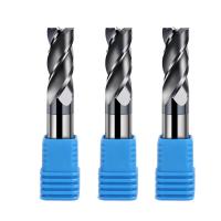 China 4 Flute Carbide End Mill 1-20mm Diameter HRC45-65 for sale