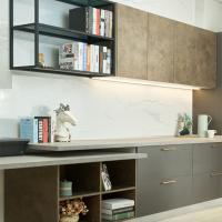 China Kitchen Furniture Design Cabinet MDF Melamine Modular Kitchen Cabinets for sale