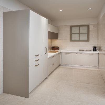 China White  Wall Complete Pvc Sheet Apartment Modular Kitchen Cabinets for sale