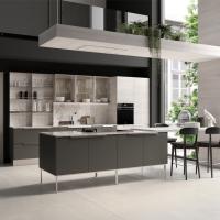 China Modern Wood Board Flat Pack With Kitchen Island Modular Kitchen Cabinet for sale