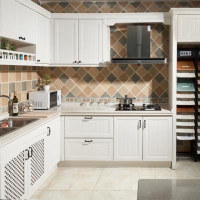 China European Style Frameless Cabinets Modular 18mm Melamine Kitchen Cabinets for sale
