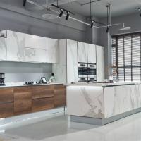 China 9mm Particle Board Modern Wood Kitchen Cabinets Units Full Set Home Design for sale